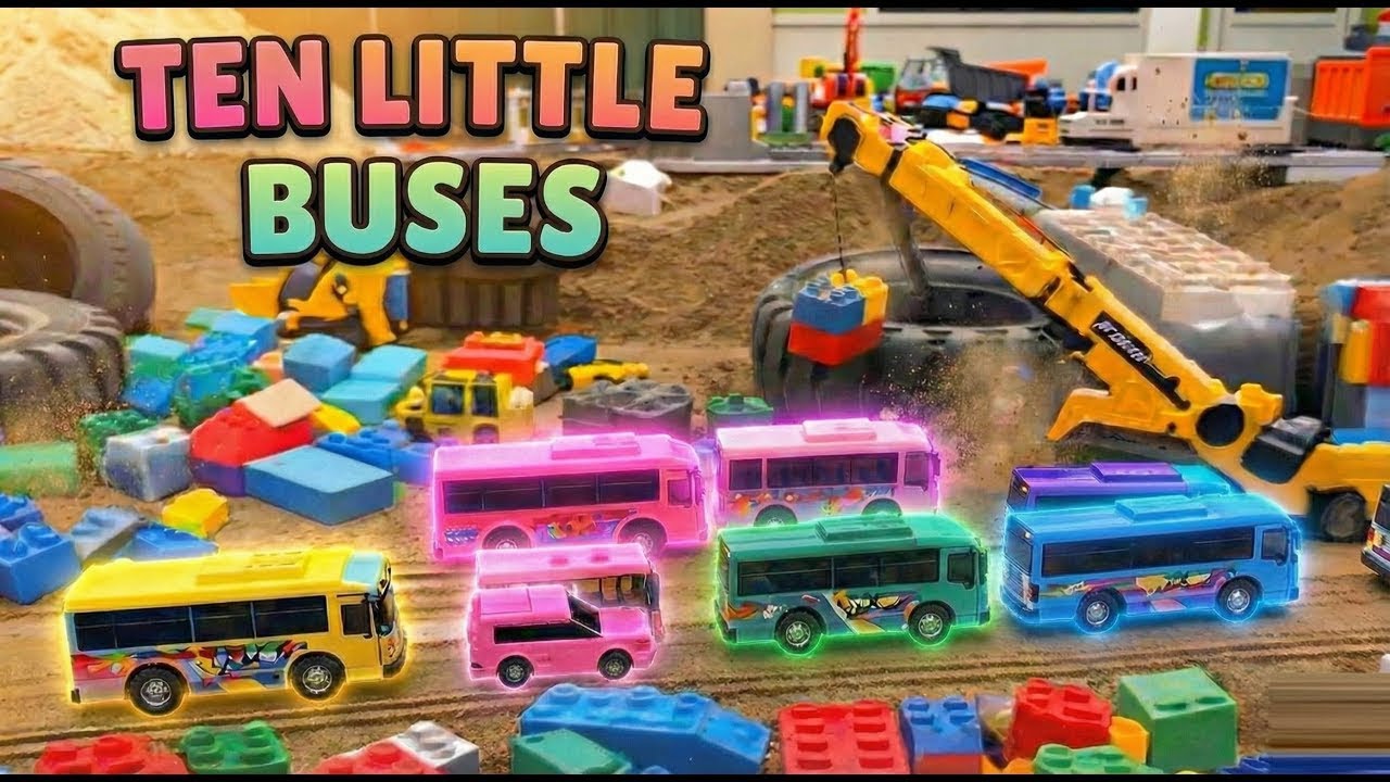 Ten Little Buses - From Wheels On The Bus | 2026 Nursery Rhymes for ...