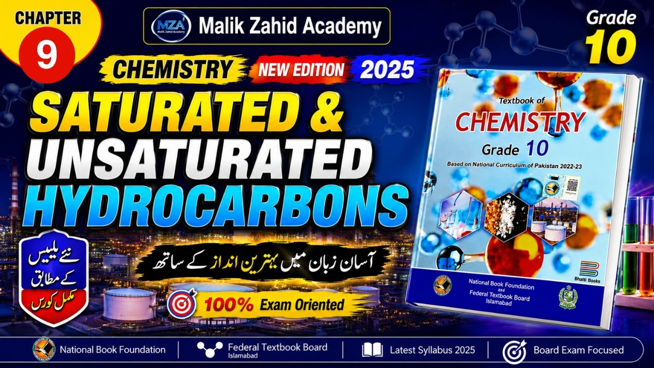 Saturated And Un Saturated Hydrocarbons | Chemistry 10 | National Book ...