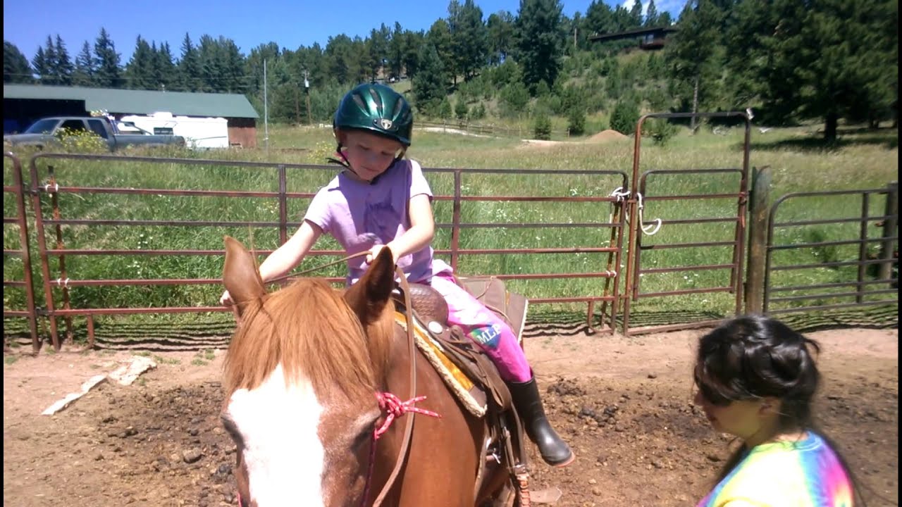 Colorado horseback riding lessons - YouTube