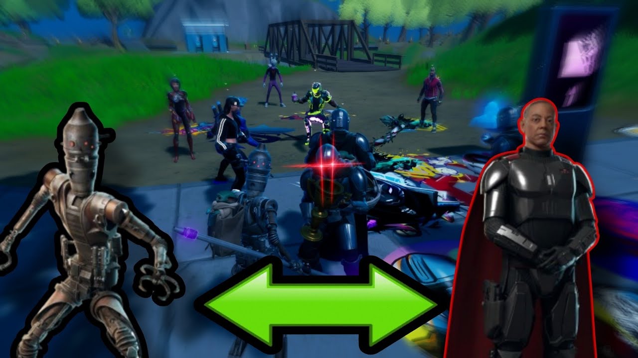 *NEW* Moff Gideon & IG-11 Skins Visits| Fortnite Party Royale | Part 17 ...