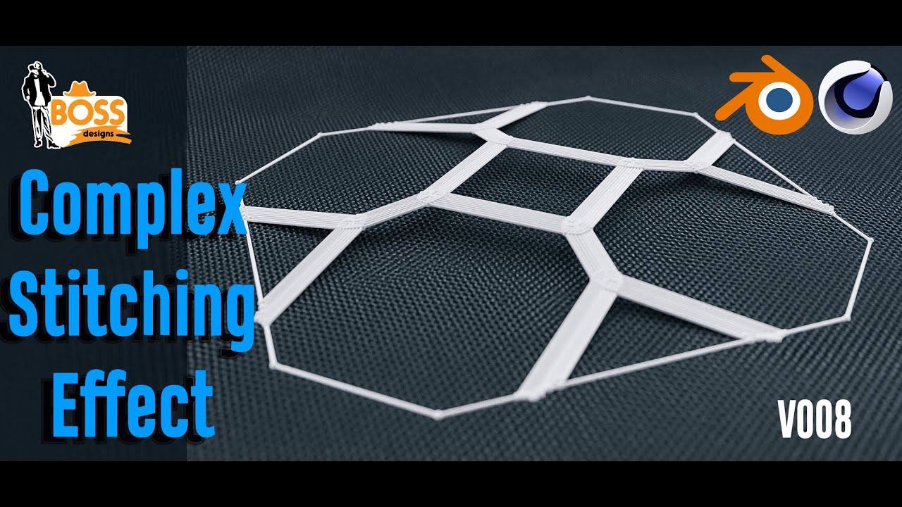 C4D Quick Tip | Thread Stitching effect | Cinema 4d - YouTube