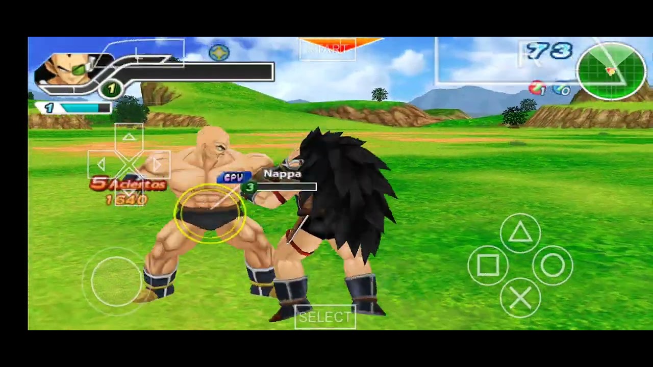 raditz vs nappa. tag team psp - YouTube