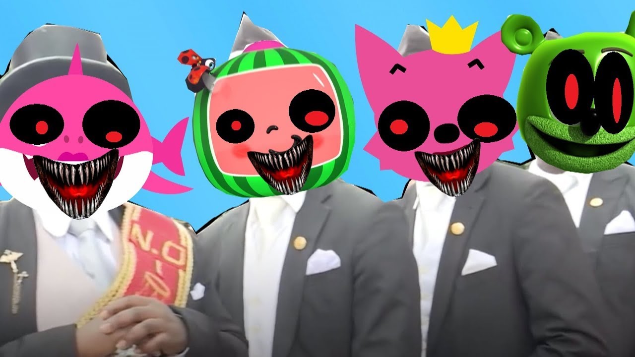 Cocomelon.EXE & Baby Shark.EXE & Pinkfong.EXE & Gummy Bear.EXE - Coffin ...