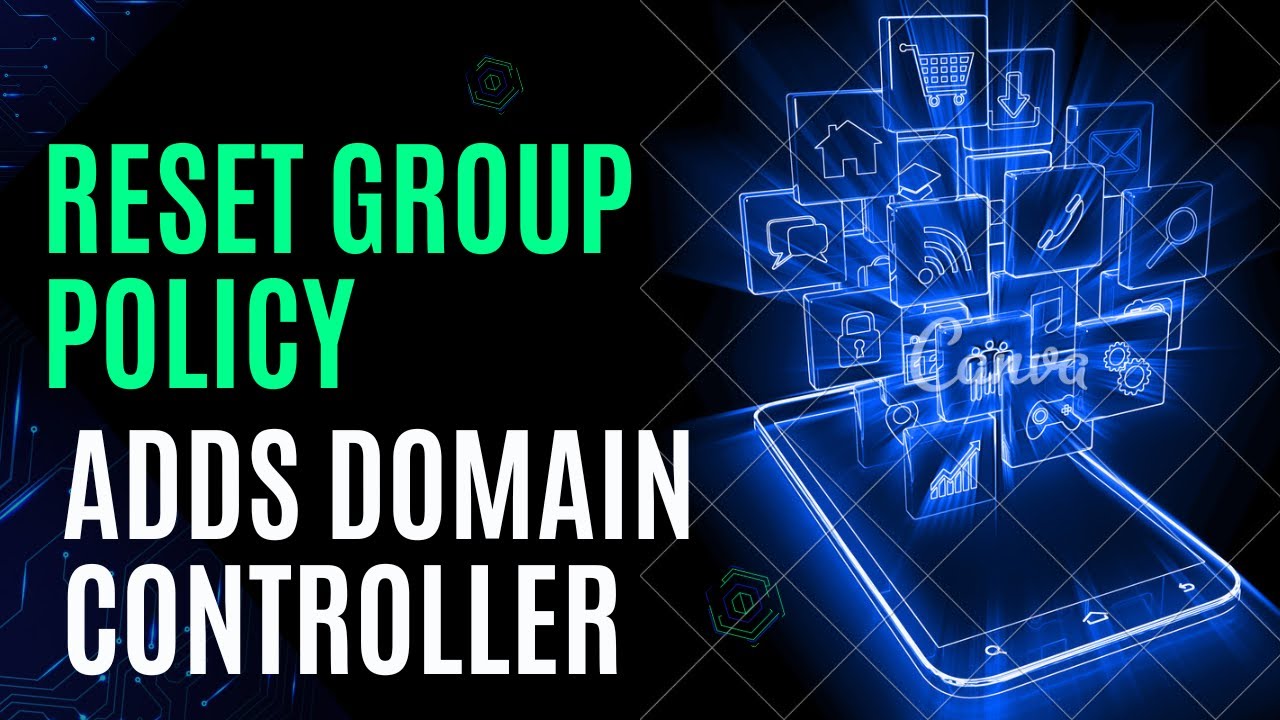 Reset group policy domain controller in windows server - YouTube