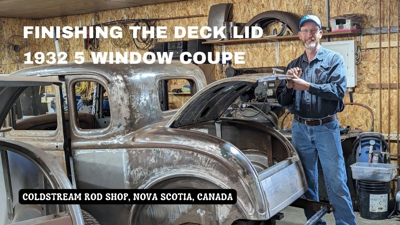 1932 5 Window Coupe Finishing the Deck Lid Part 3 - YouTube