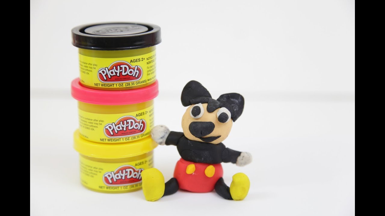 Play Doh Disney Mickey Mouse How To Make Tutorial - YouTube