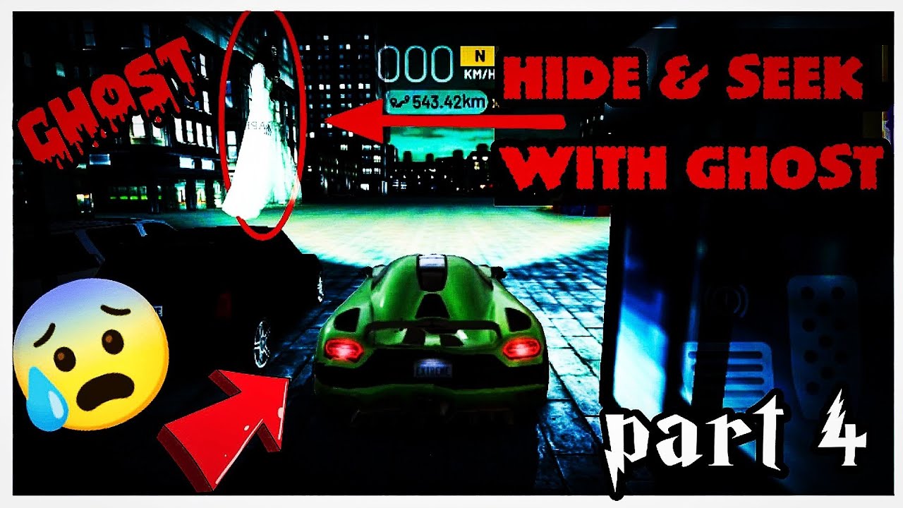 😰WHITE GHOST: Hide and seek in extreme car driving simulator ghost #4 ...