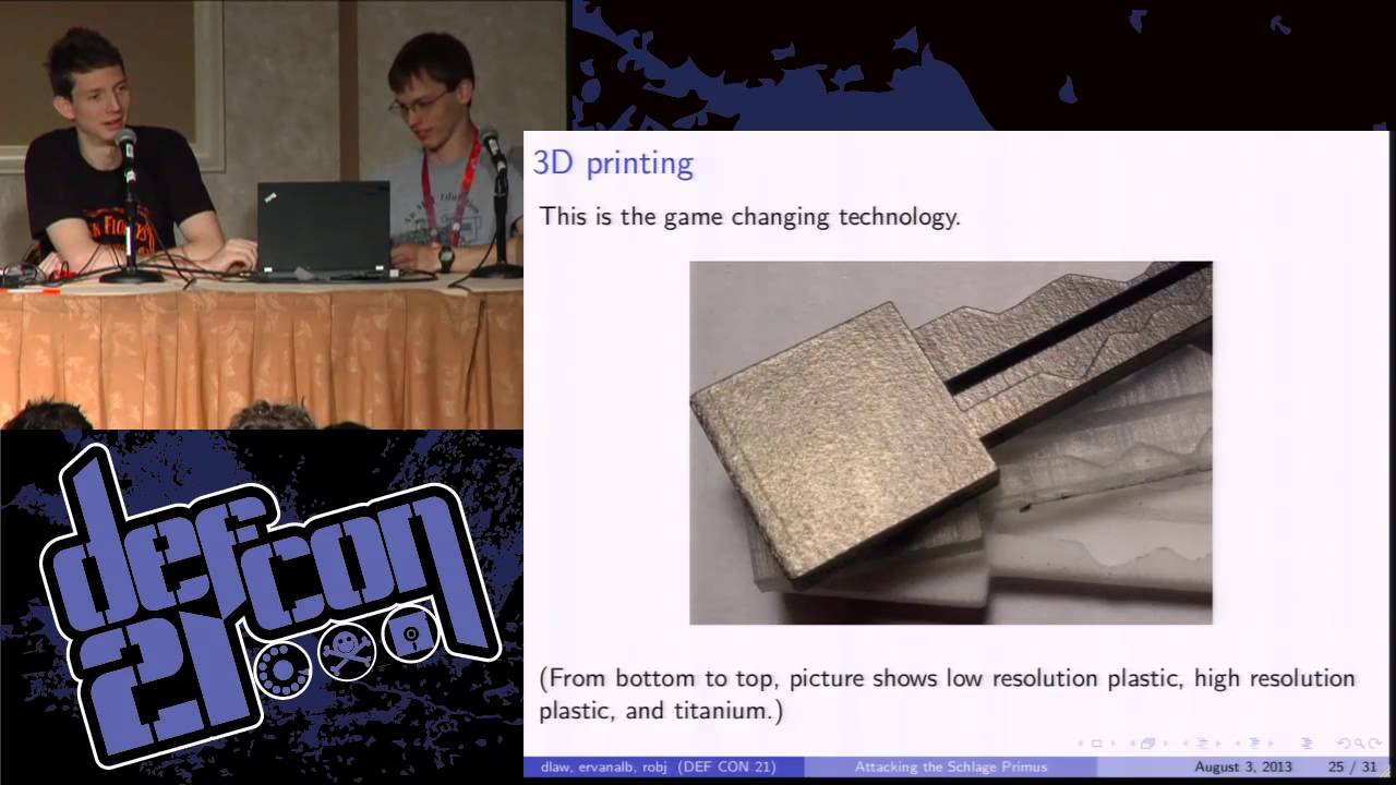 [DEFCON 21] Key Decoding and Duplication Attacks for the Schlage Primus ...