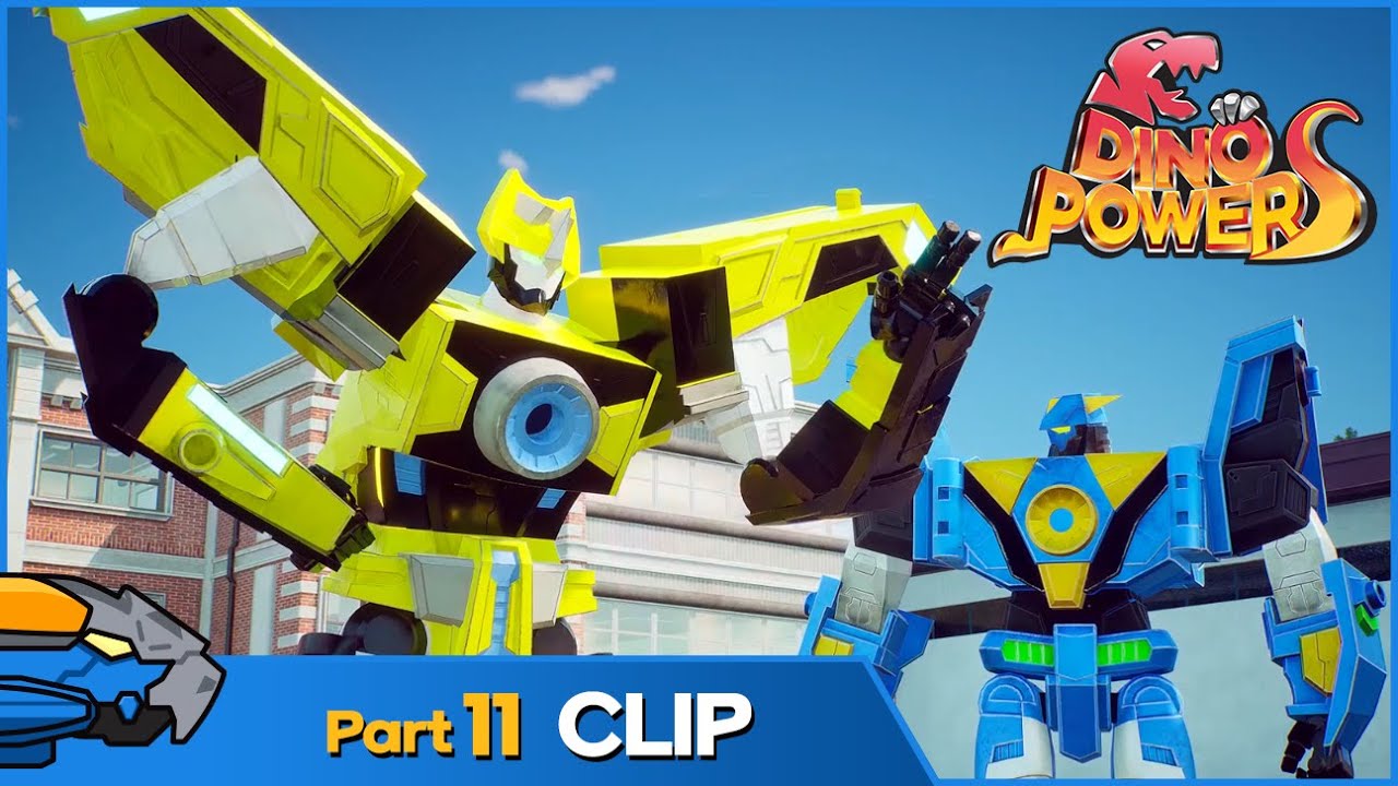 [DINO POWERS] Clip Part11ㅣDinoㅣRobotㅣRobot AnimationㅣMeta Dino - YouTube