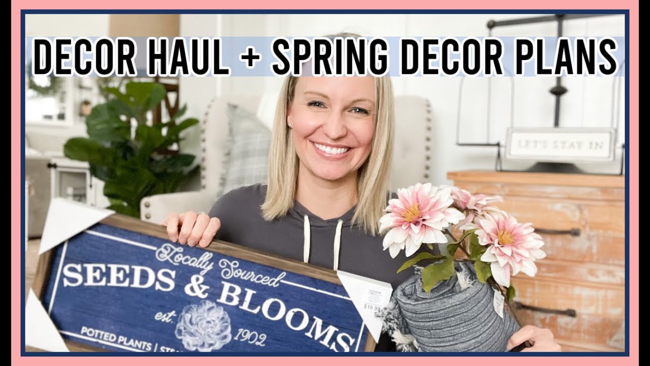 HOME DECOR HAUL 2021 | BLUE SPRING DECORATING IDEAS - YouTube