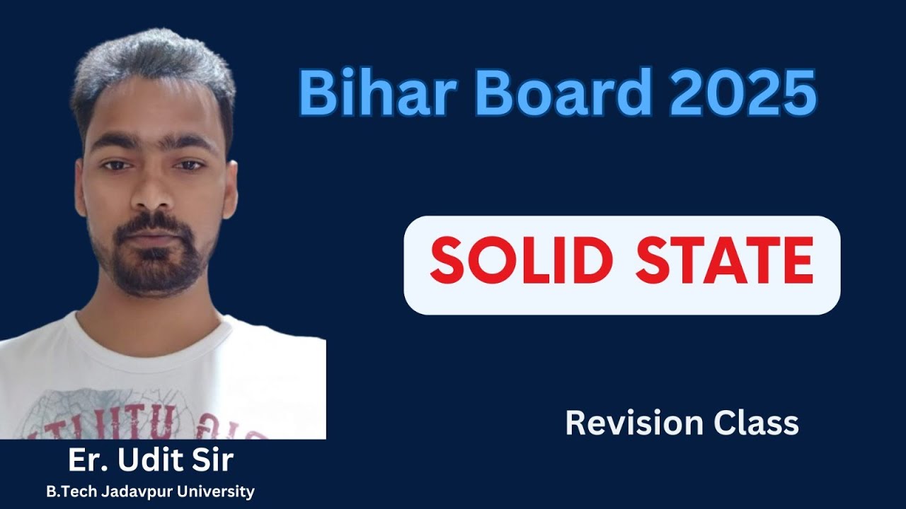 solid state objective( revision class) By:-Er. Udit Sir - YouTube