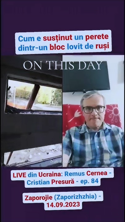 Cum e sustinut un perete dintr-un bloc lovit de rusi - YouTube