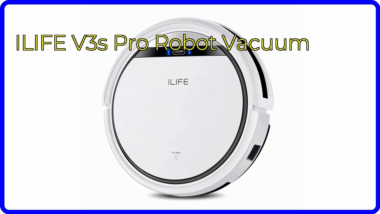 REVIEW (2024): ILIFE V3s Pro Robot Vacuum. ESSENTIAL details. - YouTube