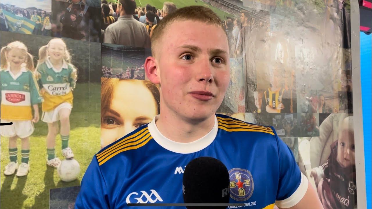 Thurles CBS captain Robbie Ryan after their Croke Cup final win - YouTube