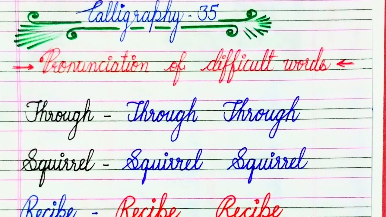 L-35 Calligraphy #pronunciation #trending #viral #calligraphy #shorts # ...