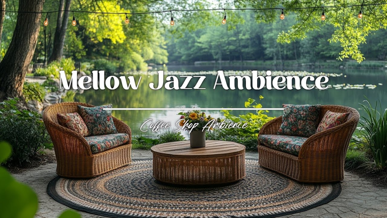 Mellow Lakeside Jazz 🪑 Calm Lakeside Scenery With Relaxing Jazz Music ...