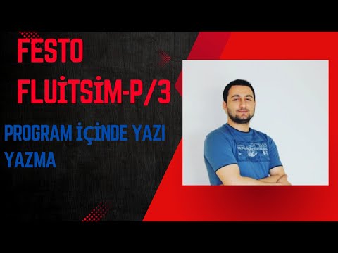 3-FESTO FLUİTSİM-P PROGRAM İÇİNDE YAZI YAZMA #festofluitsim-p