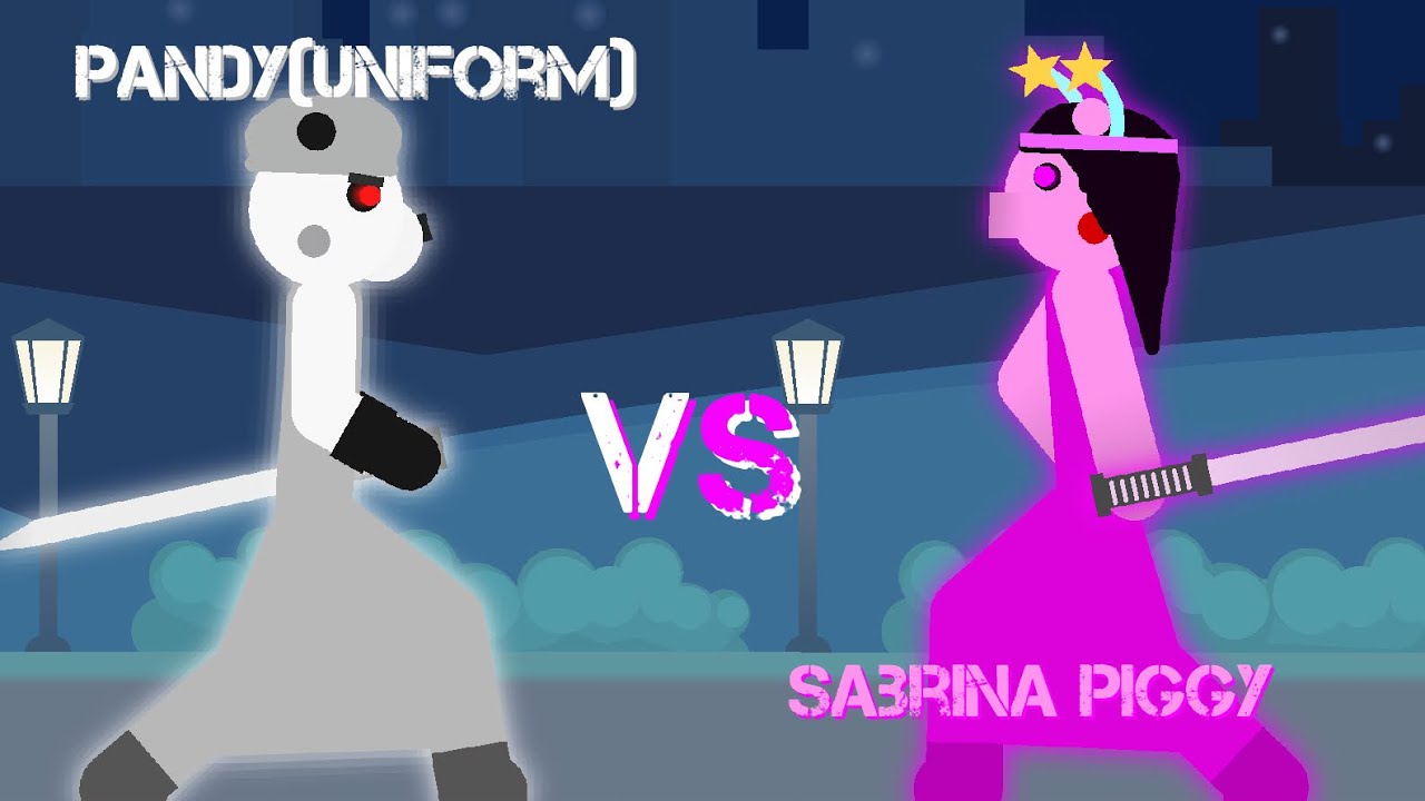 Sabrina Piggy vs Pandy (Uniform)| Roblox piggy sticknodes animation ...