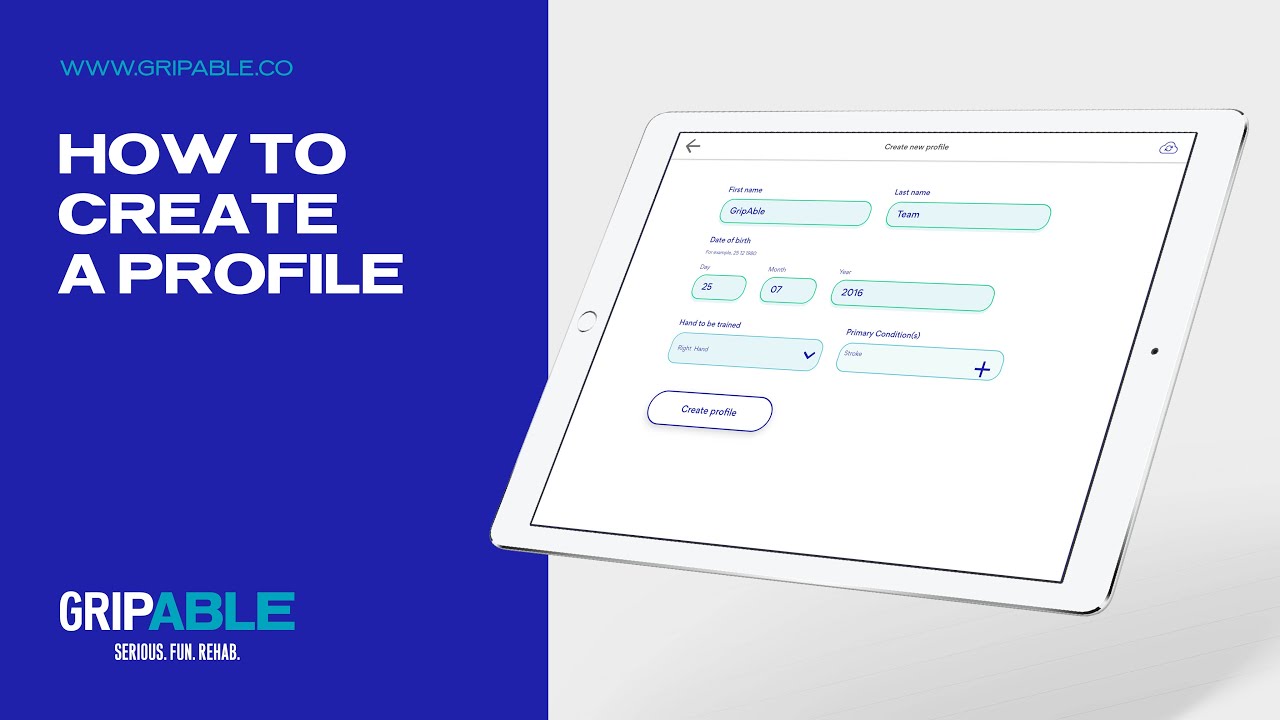 How to create a profile - GripAble Explained 2024 - YouTube