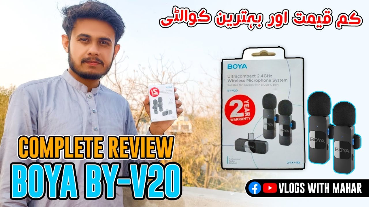 BOYA BY-V20 Vlogging Mic Review | Best Mic for Vlogging and Price - YouTube