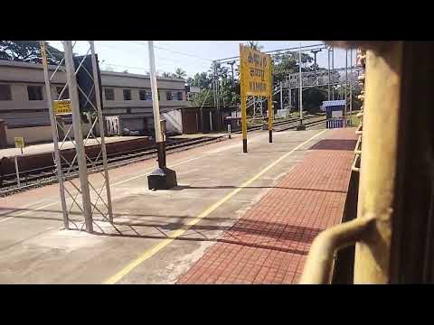 departure at Kannur railway station ernad express - YouTube