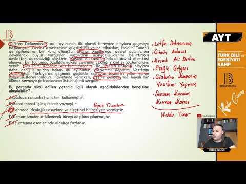 34) AYT Türk Dili Tekrar Kampı - Cumhuriyet Dönemi Tiyatro - Kadir GÜMÜŞ