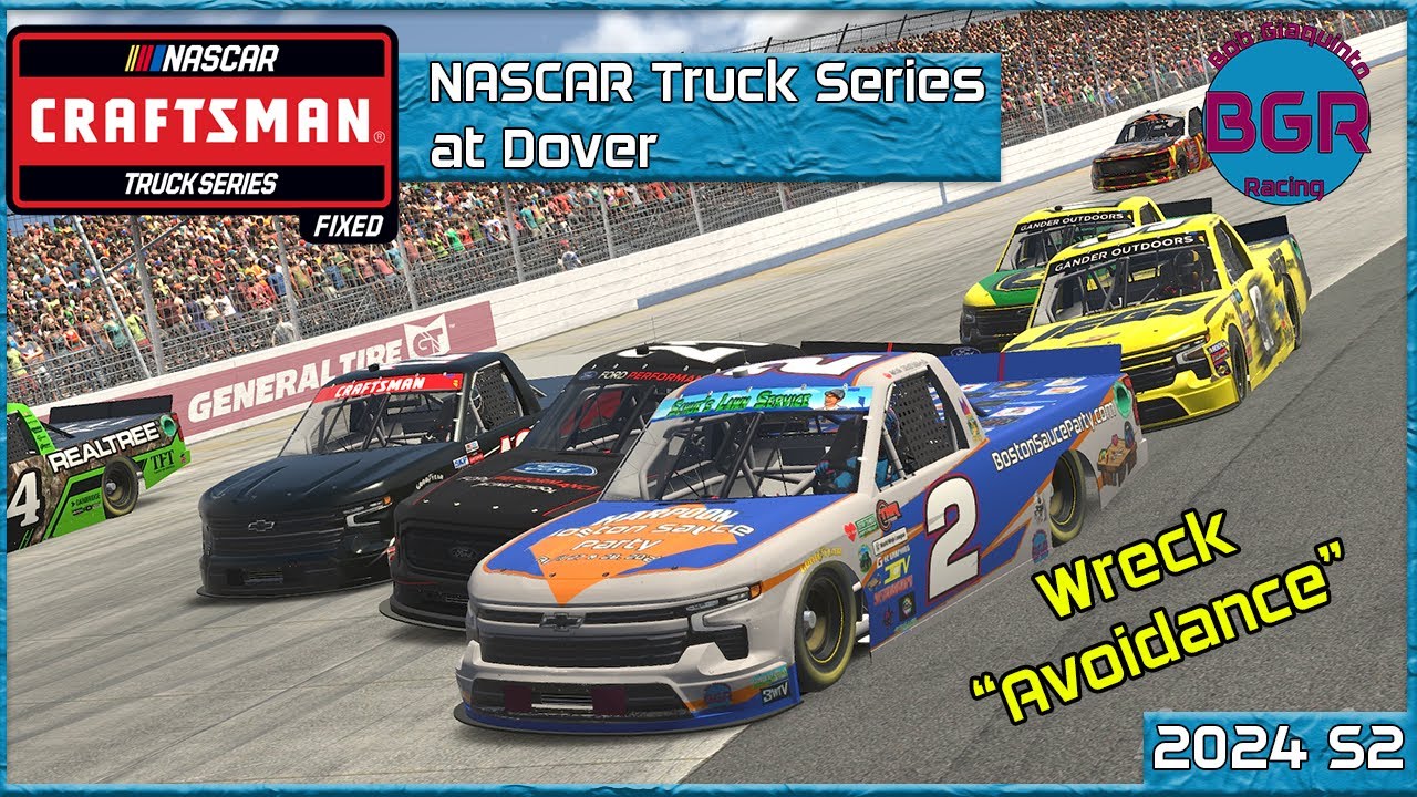 NASCAR Truck Series at Dover - iRacing eNASCAR C Fixed - YouTube