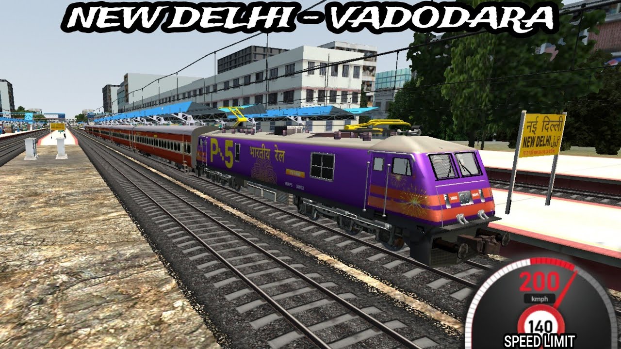 NEW DELHI - VADODRA OLD RAJDHANI EXPRESS TRAIN GAME VIDEO - YouTube
