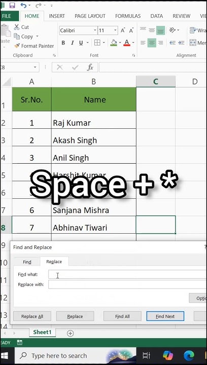 Remove last name or first name from list #excel #exceltips #exceltutorial - YouTube
