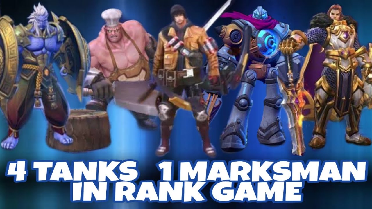 4 TANKS 1 MARKSMAN SA RANK GAME - YouTube