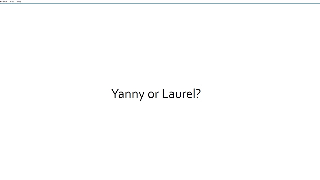 Yanny or Laurel Sound Effect - YouTube