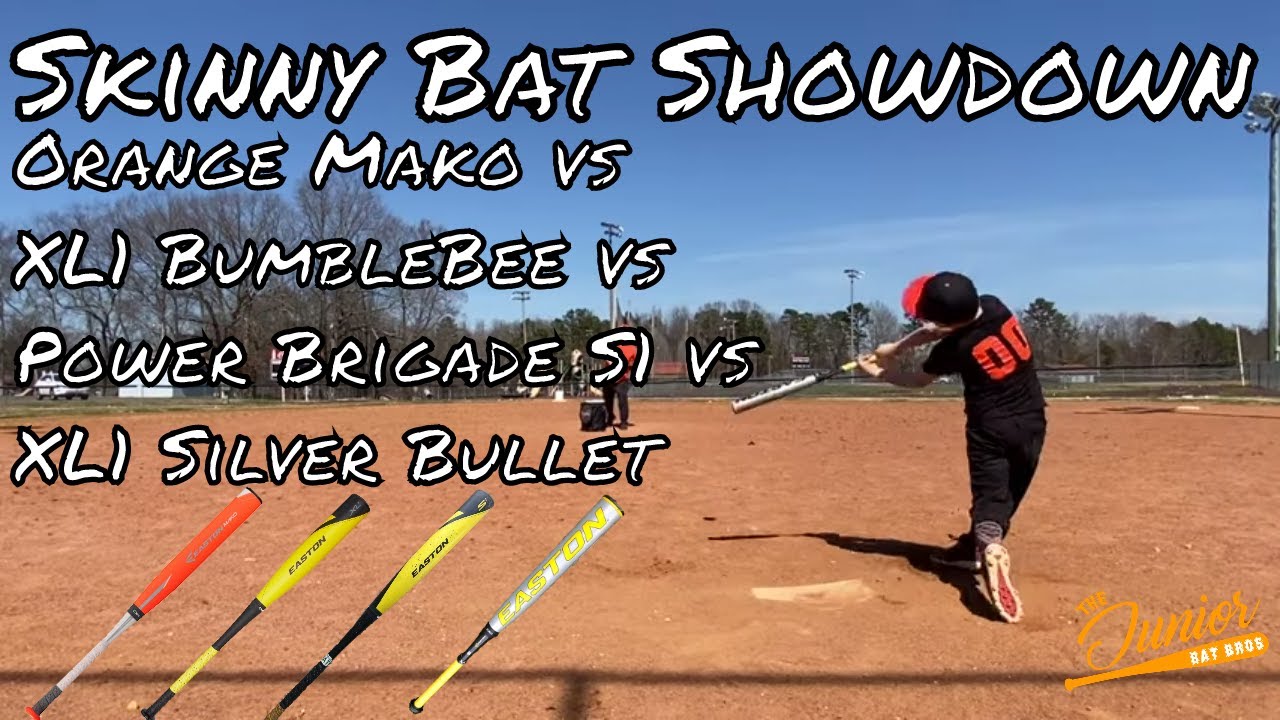 Skinny Bat Showdown | Easton Orange Mako vs XL1 BumbleBee vs Power ...