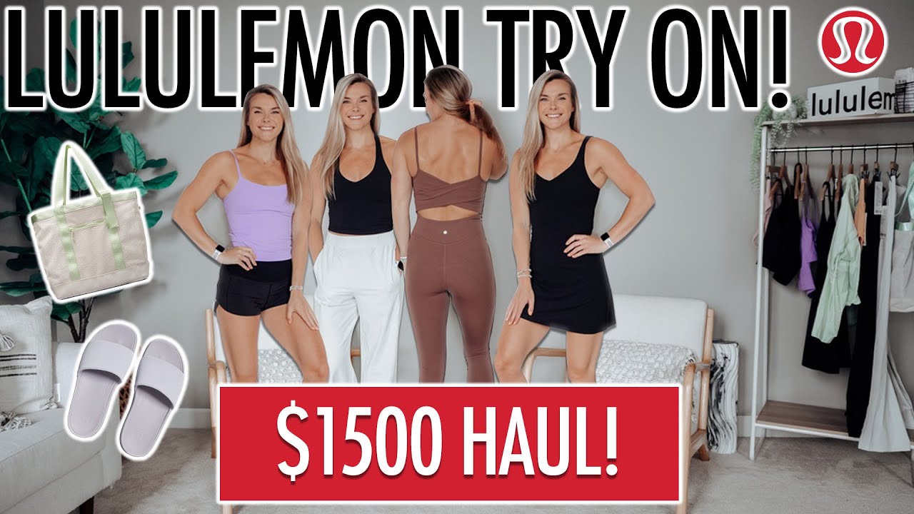 SUMMER LULULEMON HAUL! | Align Dress, Halter Tank, Cross Back Bodysuit ...