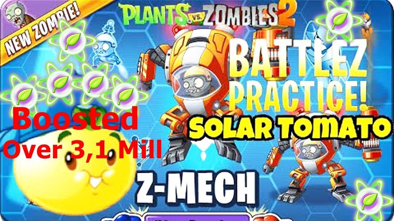 PvZ 2: Arena Boosted Practice Room New Week 13 (Solar Tomato) Vs Z-Mech ...