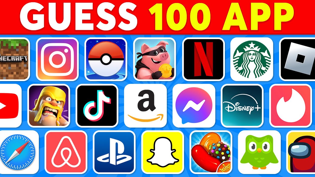 Guess the Logo in 3 Seconds | 100 Famous App Logos 📱🌐 Logo Quiz 2024 ...