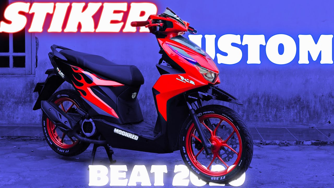 PROJECT STIKER BEAT #02, MODIF STIKER CUSTEM KEDUA UNTUK MOONRED BEAT ...