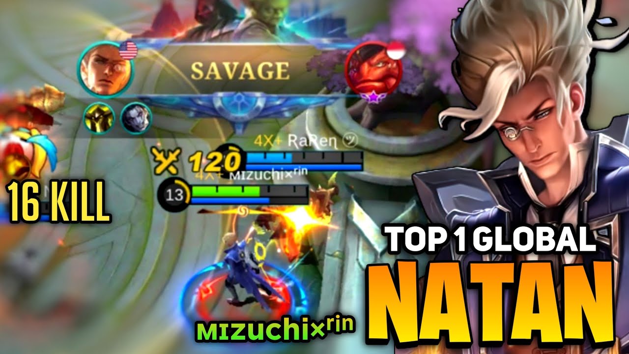PERFECT SAVAGE! Natan 100% Monster [ Top 1 Global Natan Best Build 2022 ...