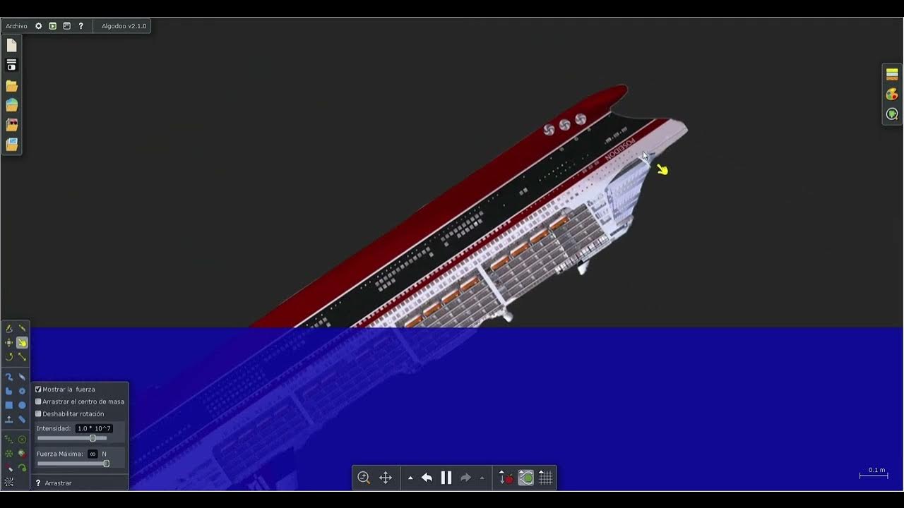 Algodoo Poseidon sink like floating sandbox - YouTube
