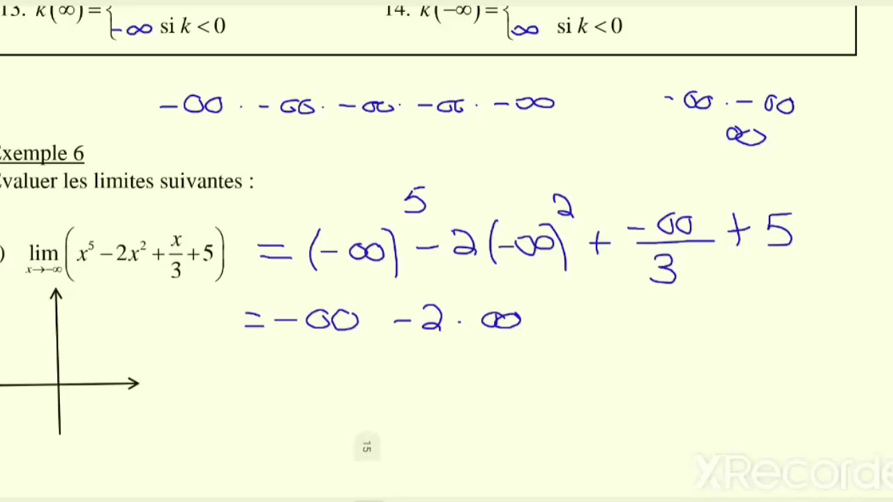 Limite à l'infini - YouTube