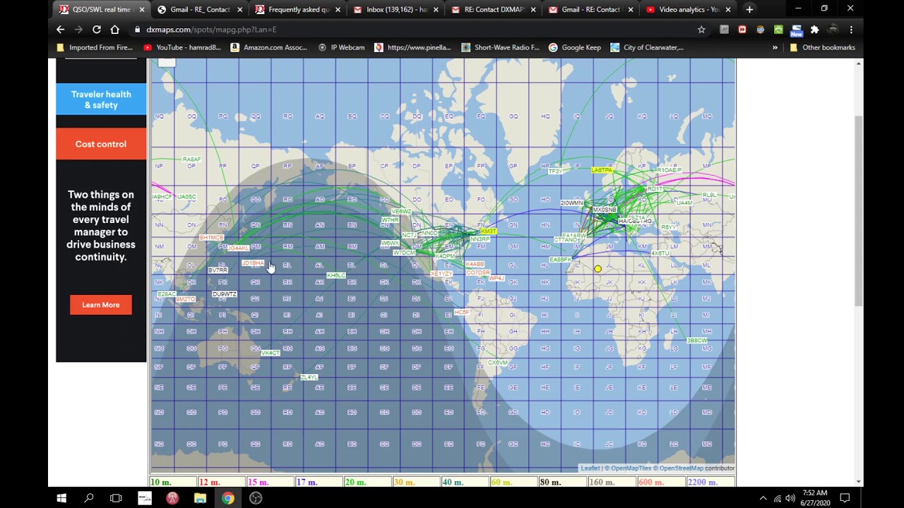 TRRS #1952 - DXMAPS - Maps of HAM Communications Tool - YouTube