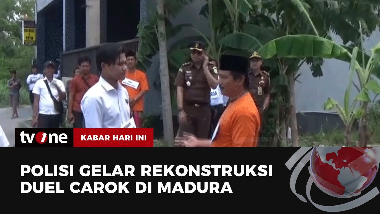 Rekonstruksi Duel Carok Maut Menewaskan 4 Orang | Kabar Hari Ini tvOne ...