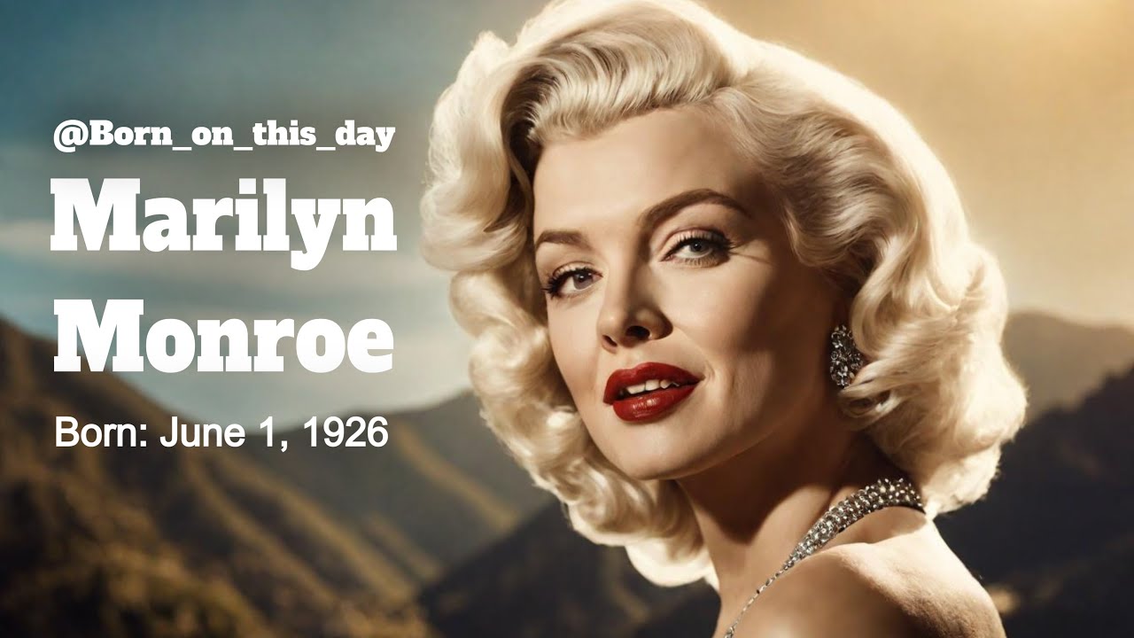 Marilyn Monroe’s Life Recreated with AI Art | See the Stunning Results! | Born June 1 - YouTube