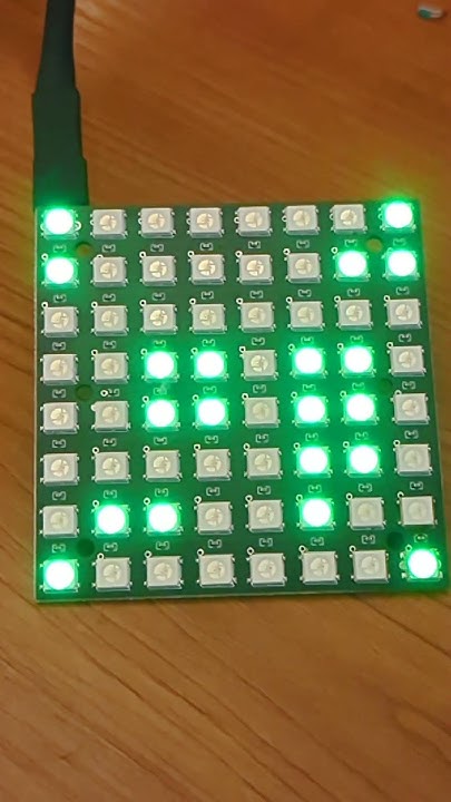 Conways game of life on a 64 LED Matrix #arduino #coding #code #programming #hardware # ...