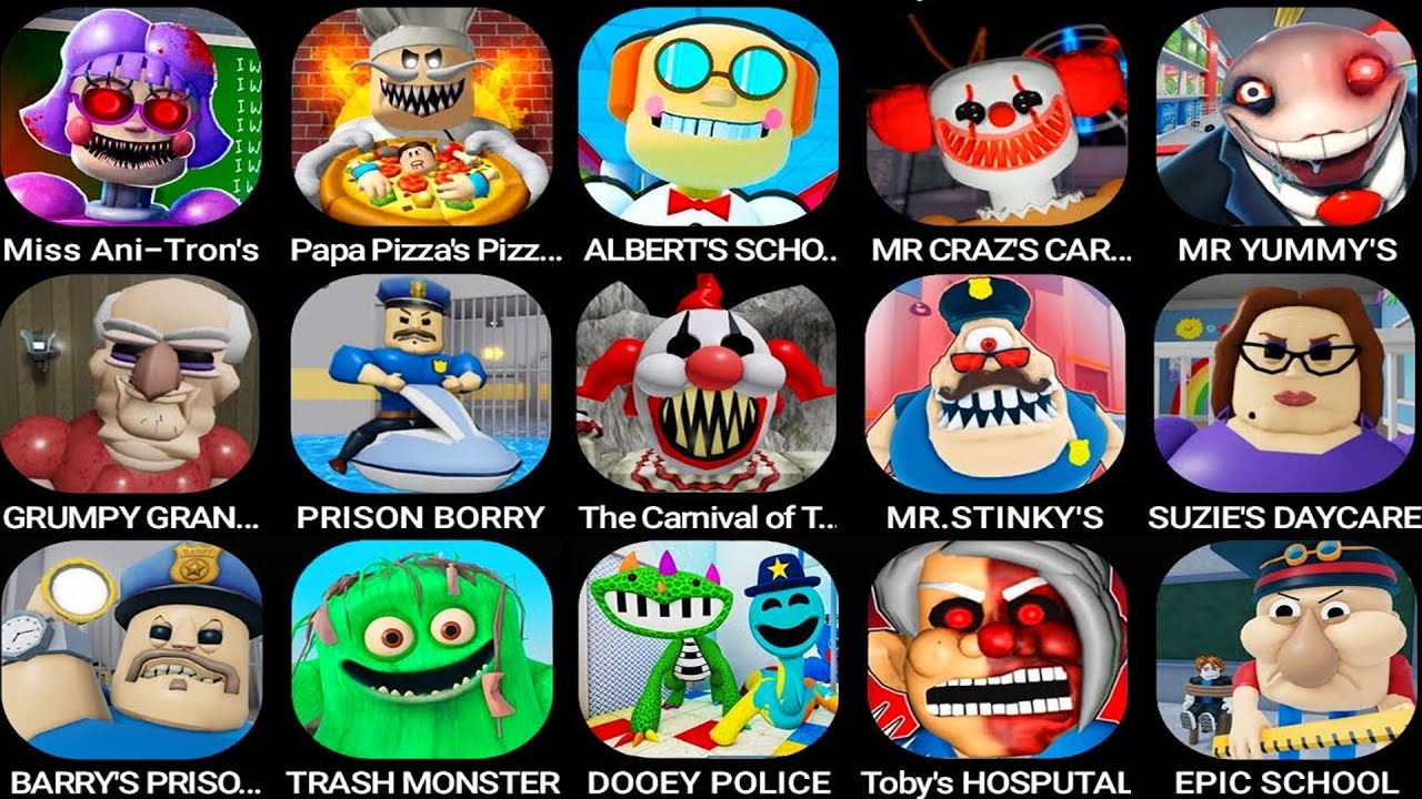 Papa Pizza's Pizzeria!,BARRY'S PRISON,EPIC SCHOOL,Roblox,Toby's ...