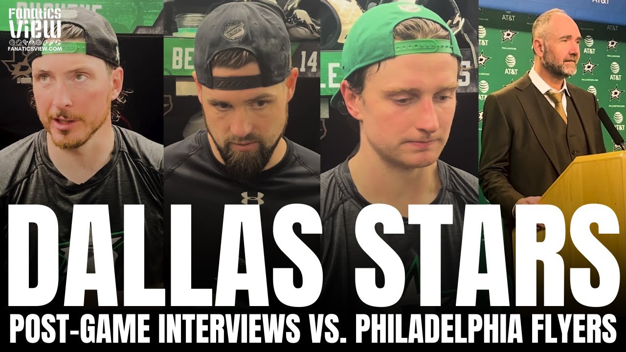 Jamie Benn, Matt Duchene, Thomas Harley & Peter DeBoer Recap Flyers vs ...