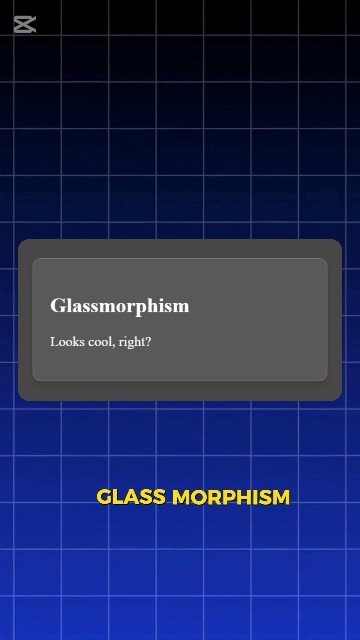 Glass morphism effect using CSS #csscoding #csstricks #shorts - YouTube