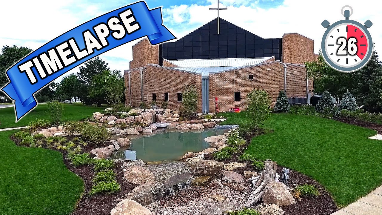 Recreation Pond at Christ Community Church Timelapse! - YouTube