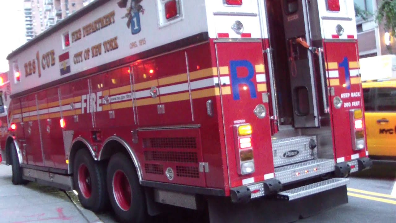 FDNY rescue 1 de MANHATTAN - YouTube