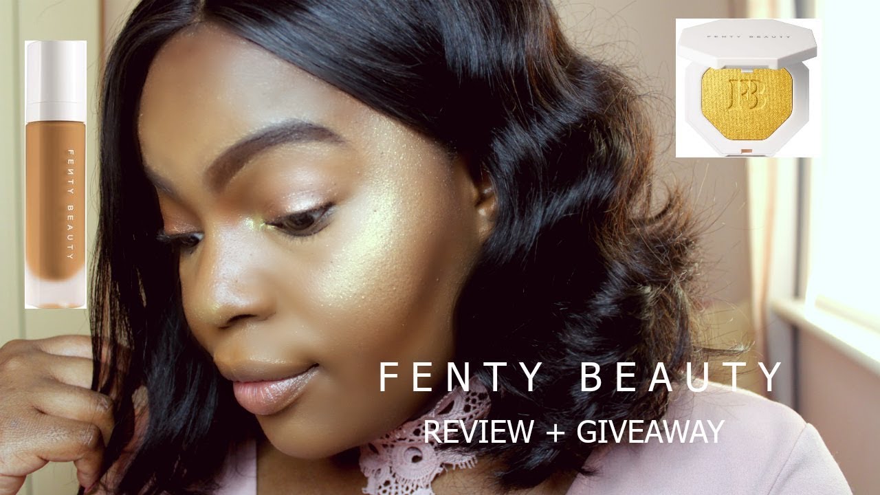 FENTY BEAUTY DEMO REVIEW + GIVEAWAY | FOUNDATION 420 NEUTRAL - YouTube