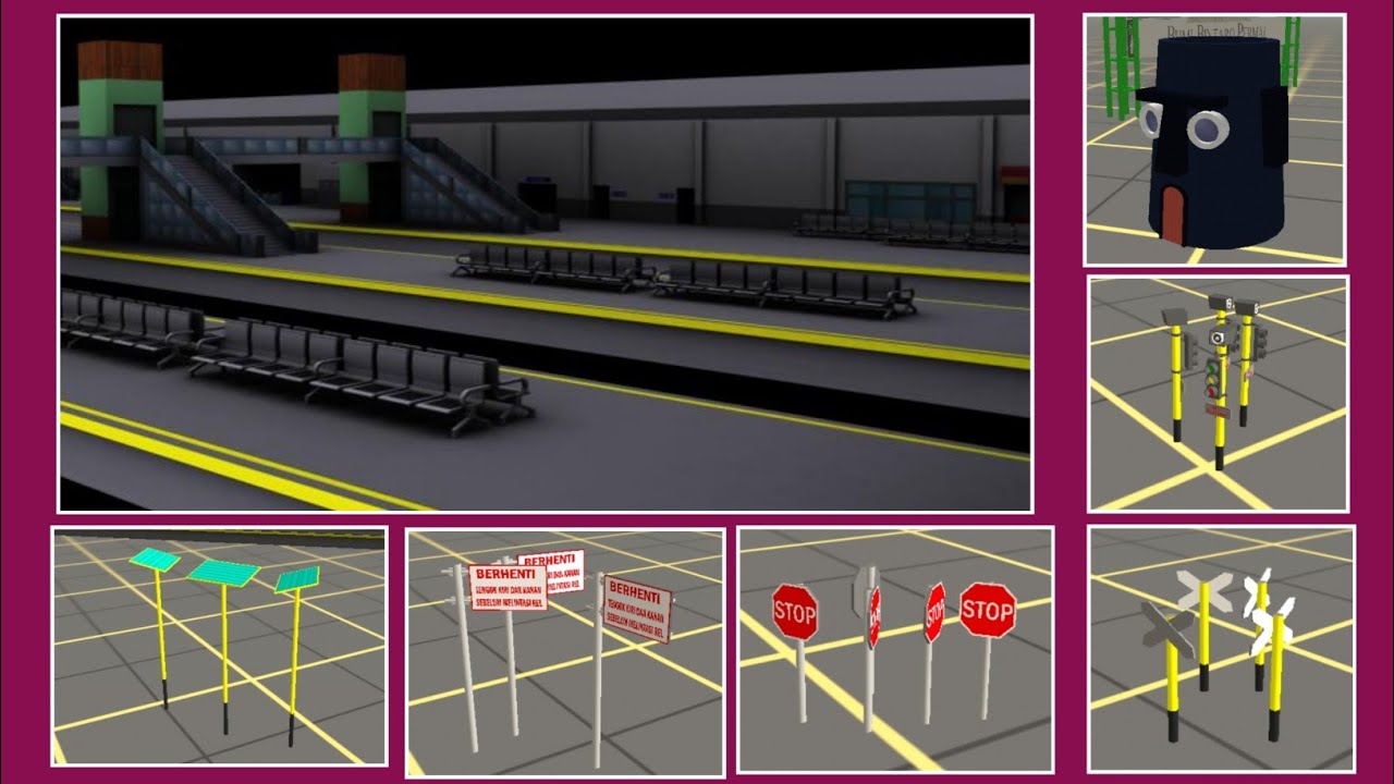 Share objek Rambu pack/Stasiun part 7 - YouTube